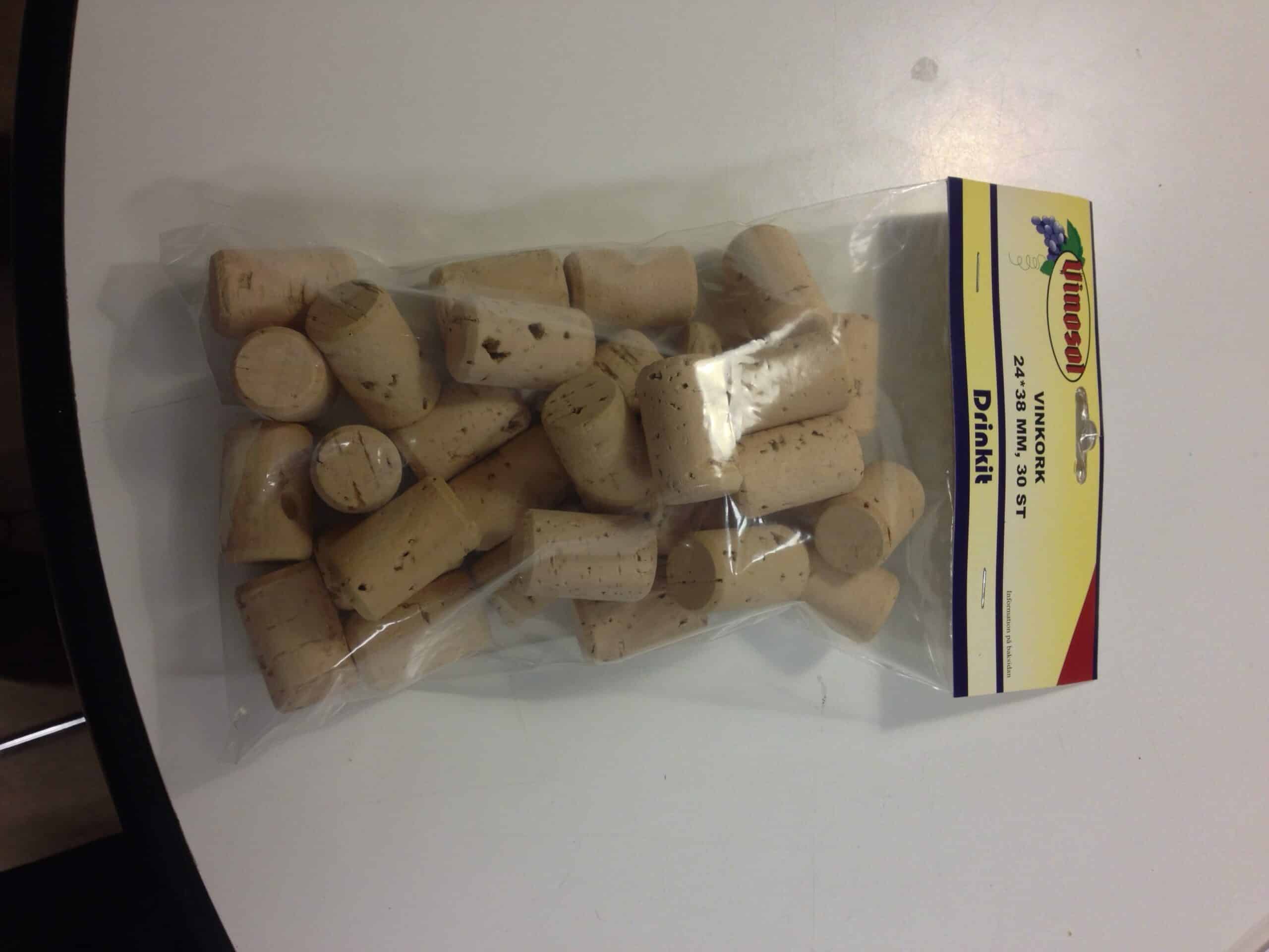 VINKORK 24X38 MM 30ST - Materialbutiken.se